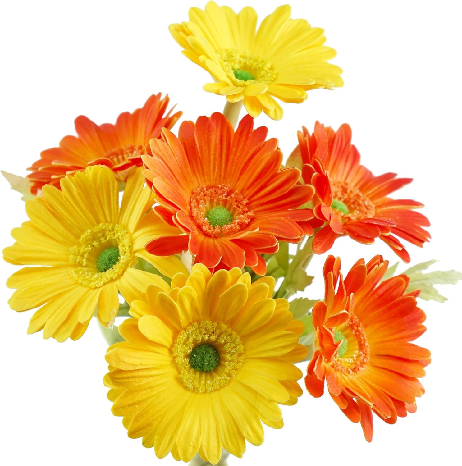 Double Pink Spider Gerbera Daisies Silk Flowers Real Looking Artificial ...