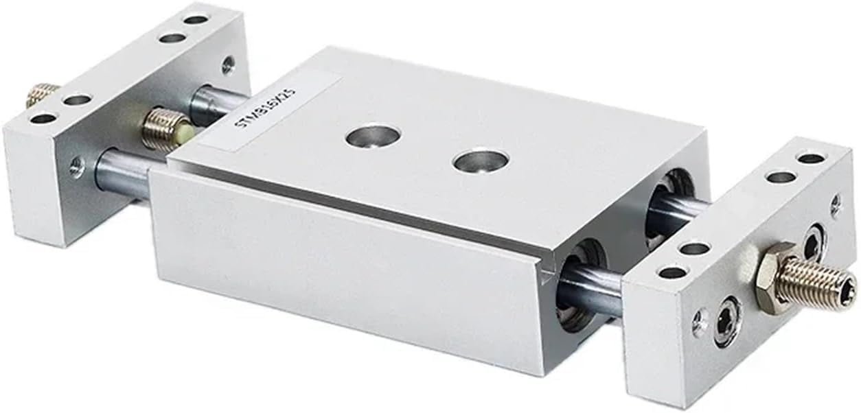 Double Piston Rod Compressed air Gas Cylinder bore 10 16 20 25mm ...