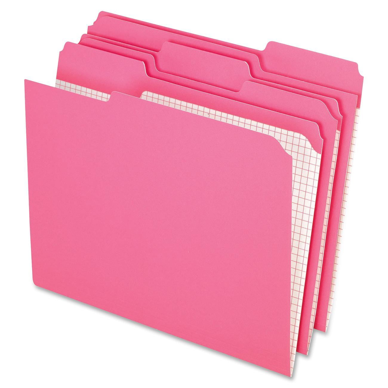 Double-Ply Reinforced Top Tab Colored File Folders, 1/3-Cut Tabs ...