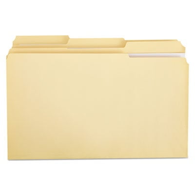 Double-Ply Top Tab Manila File Folders, 1/3-Cut Tabs, Legal Size, 100 ...