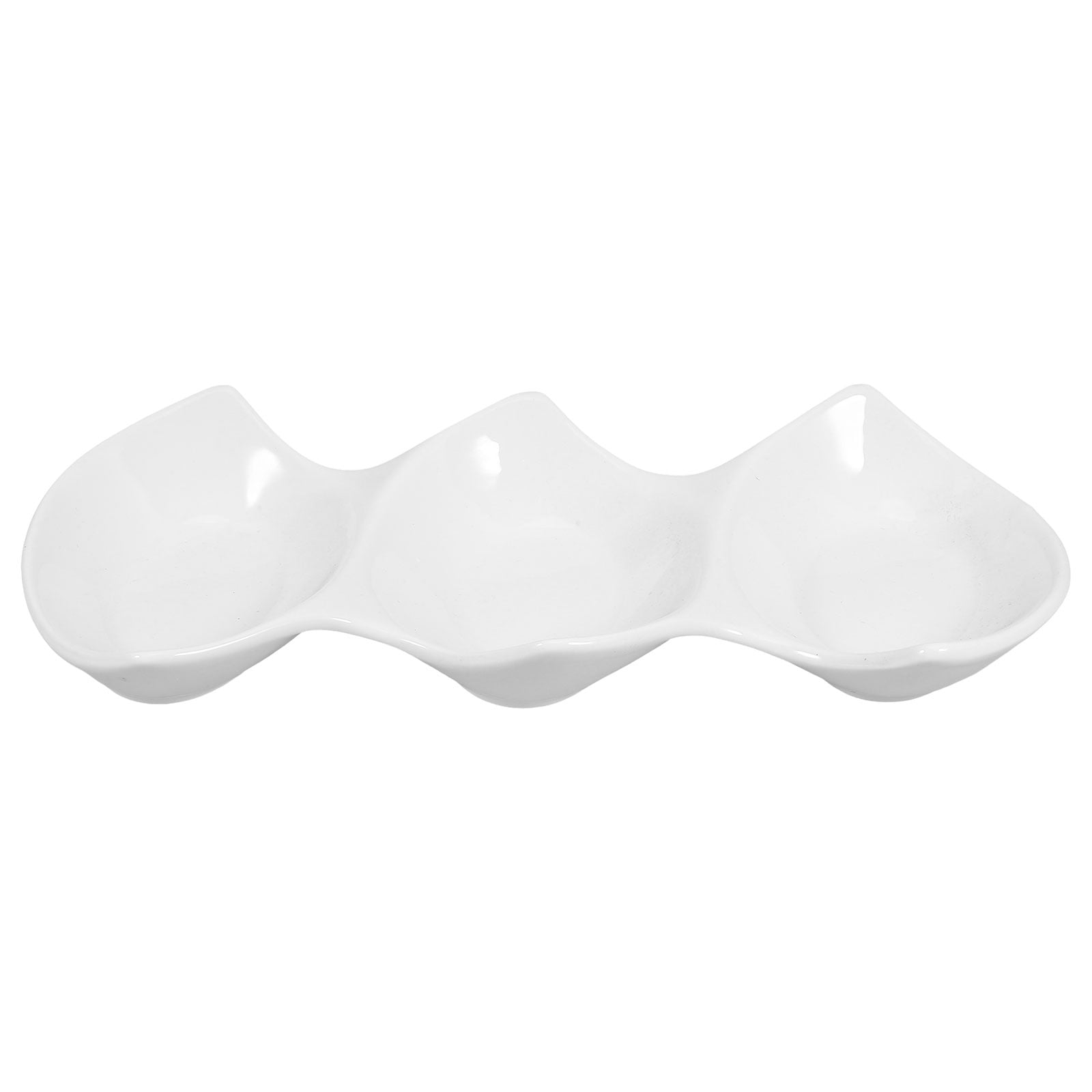 Double-Pointed Three-Piece Bowl Dinnerware Sauce Dipping Dish ...