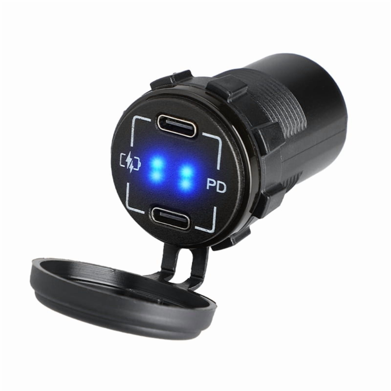 Double Port USB C Car Charger 30W Rapid Charging Water Resistant ...