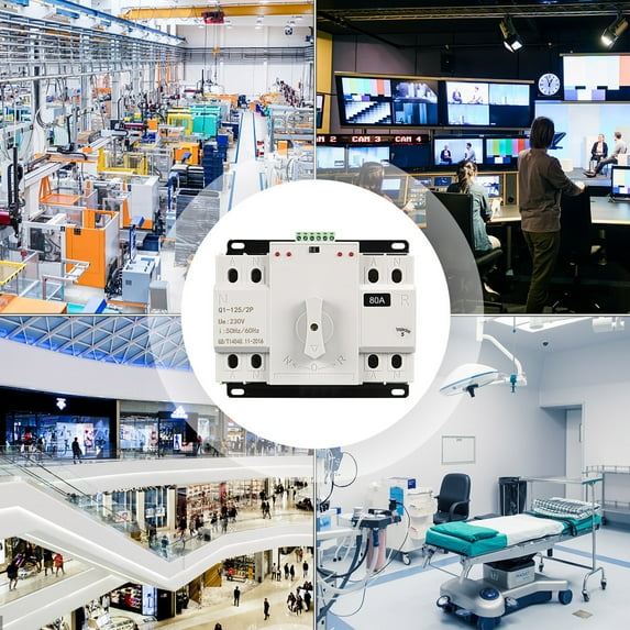 Double Power Transfer Switch 2P/4P Three-Phase Automatic Diverter ...