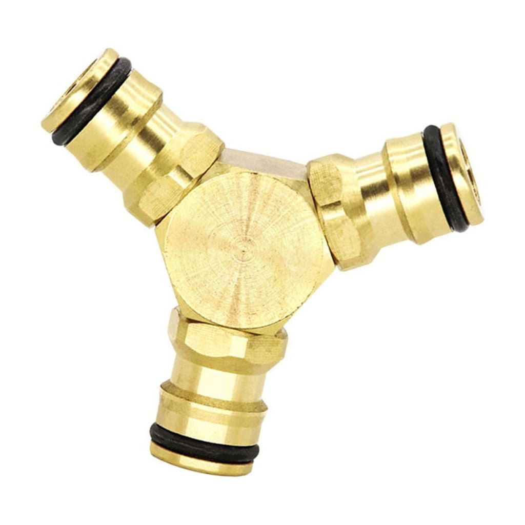 Double Purpose Brass Fitting Quick Release Car Wash Hose Splitters for ...
