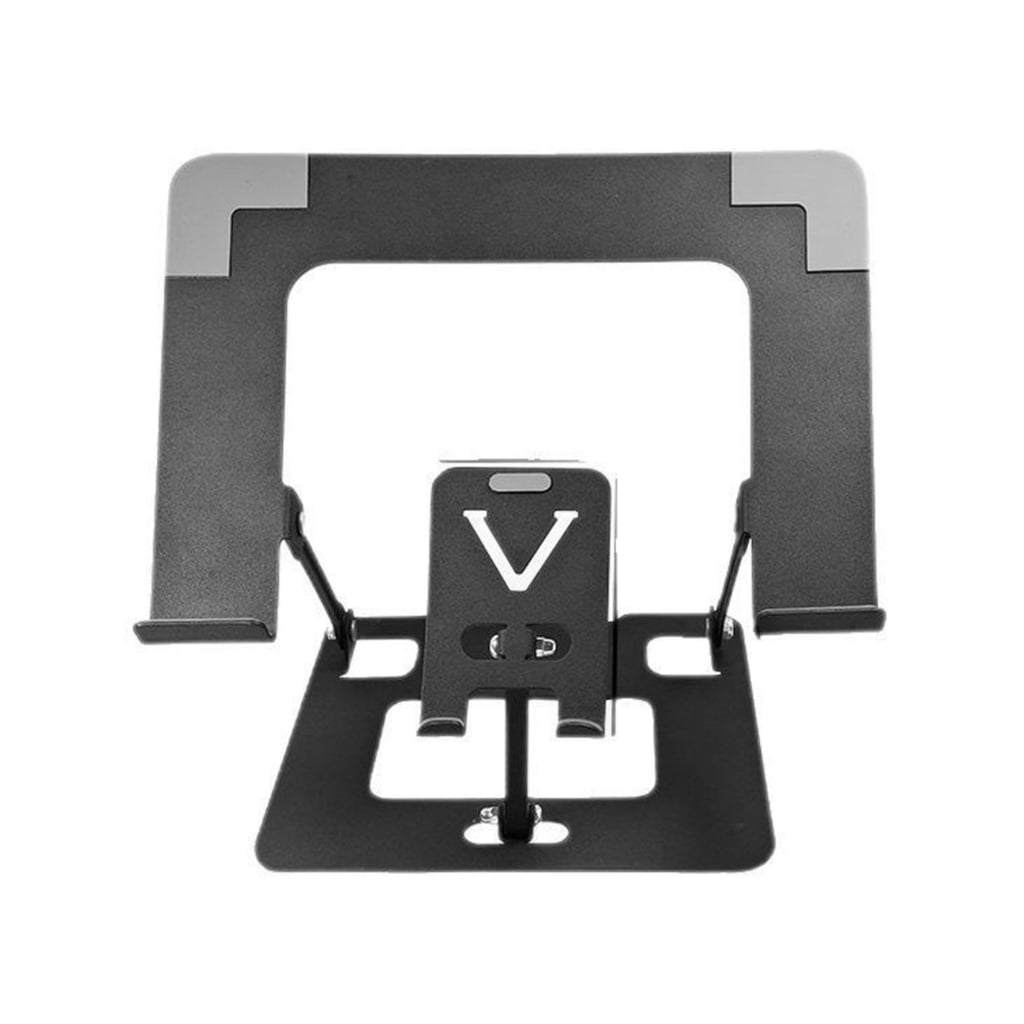 Double Purpose Foldable Laptop Stand Carbon Steel Phone Holder ...