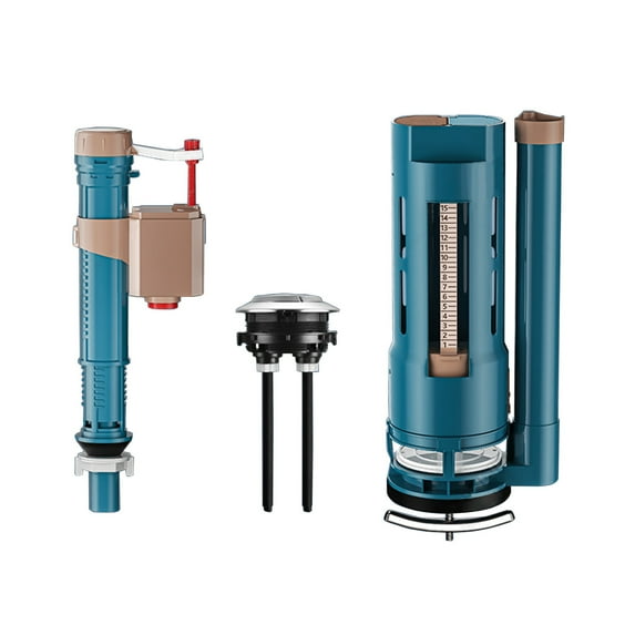 Double Push Button Toilet Drain Valves Replacement Toilet Cistern Inlet ...