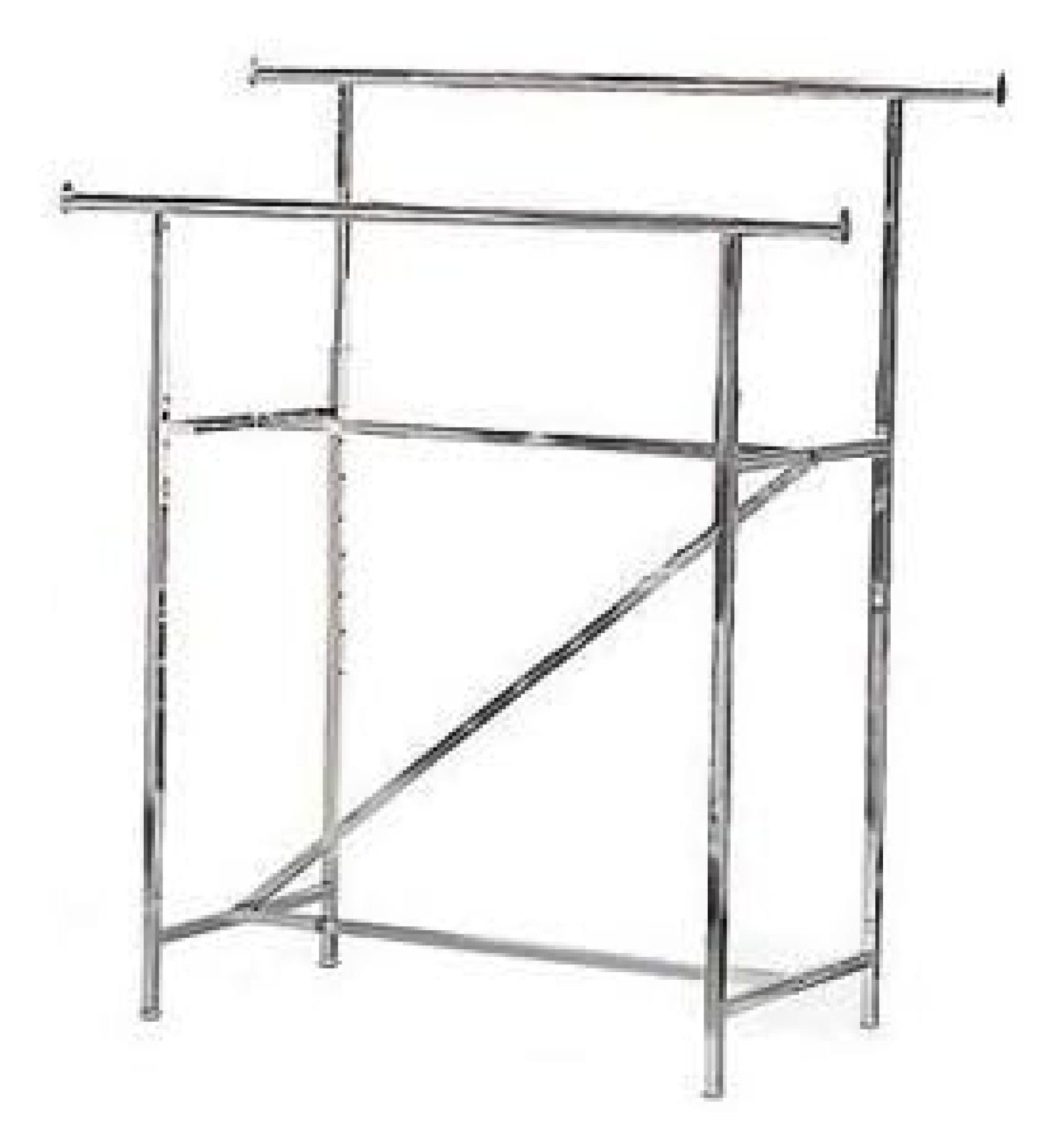 Double Rail Garment Clothing Rack, Chrome - Walmart.com