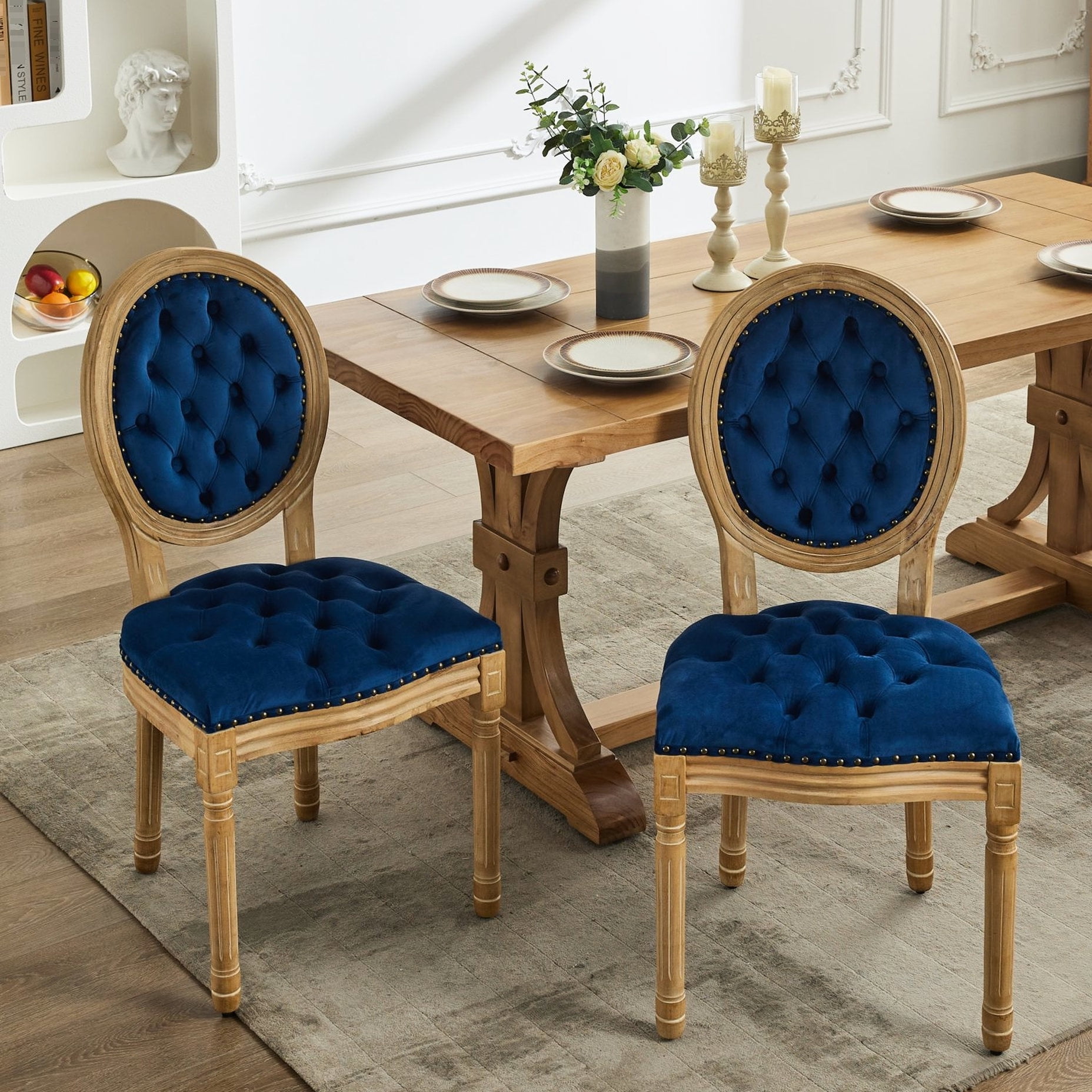 Double Resilience Seat + Solid Wood Legs”-“Frequent Use+Stable and ...