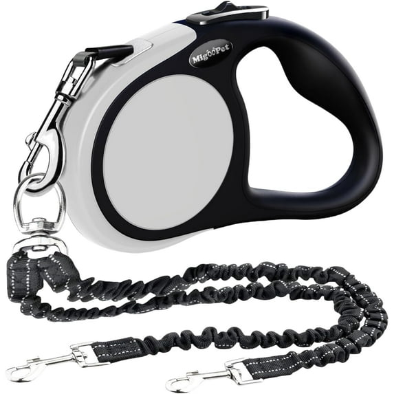 Double Retractable Dog Leash for Two Dogs Up to 50 lbs Per - 16 ft ...