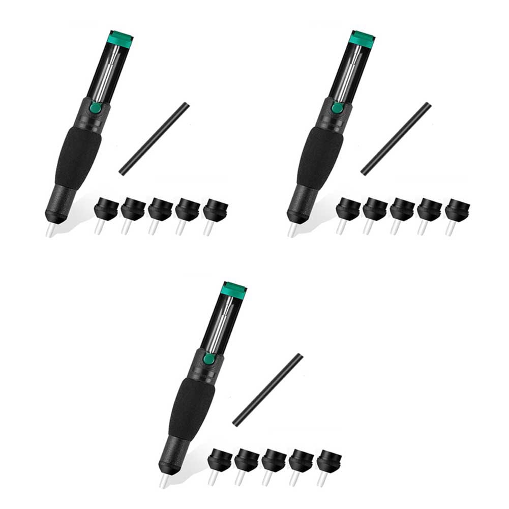 Double Ring Desoldering Suction Pump Plastic Powerful Solder Suction ...