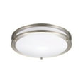 Double Ring LED Flush Mount Fixture - 5 Color Temperature Adjustable ...