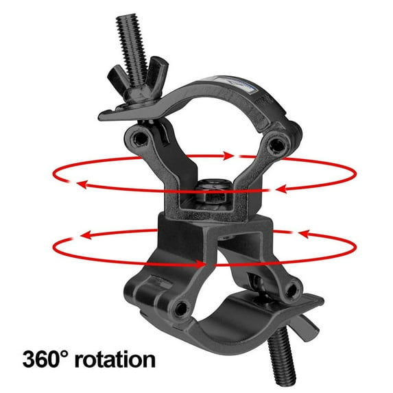 Double-Rings Swivel Black Clamp Load 50kg Led Par Disco Light for 32 ...