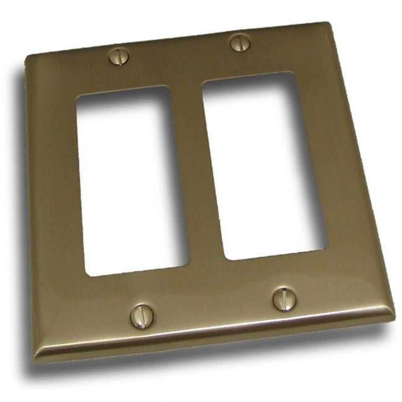 Double Rocker Switch Plate, Satin Nickel - Walmart.com