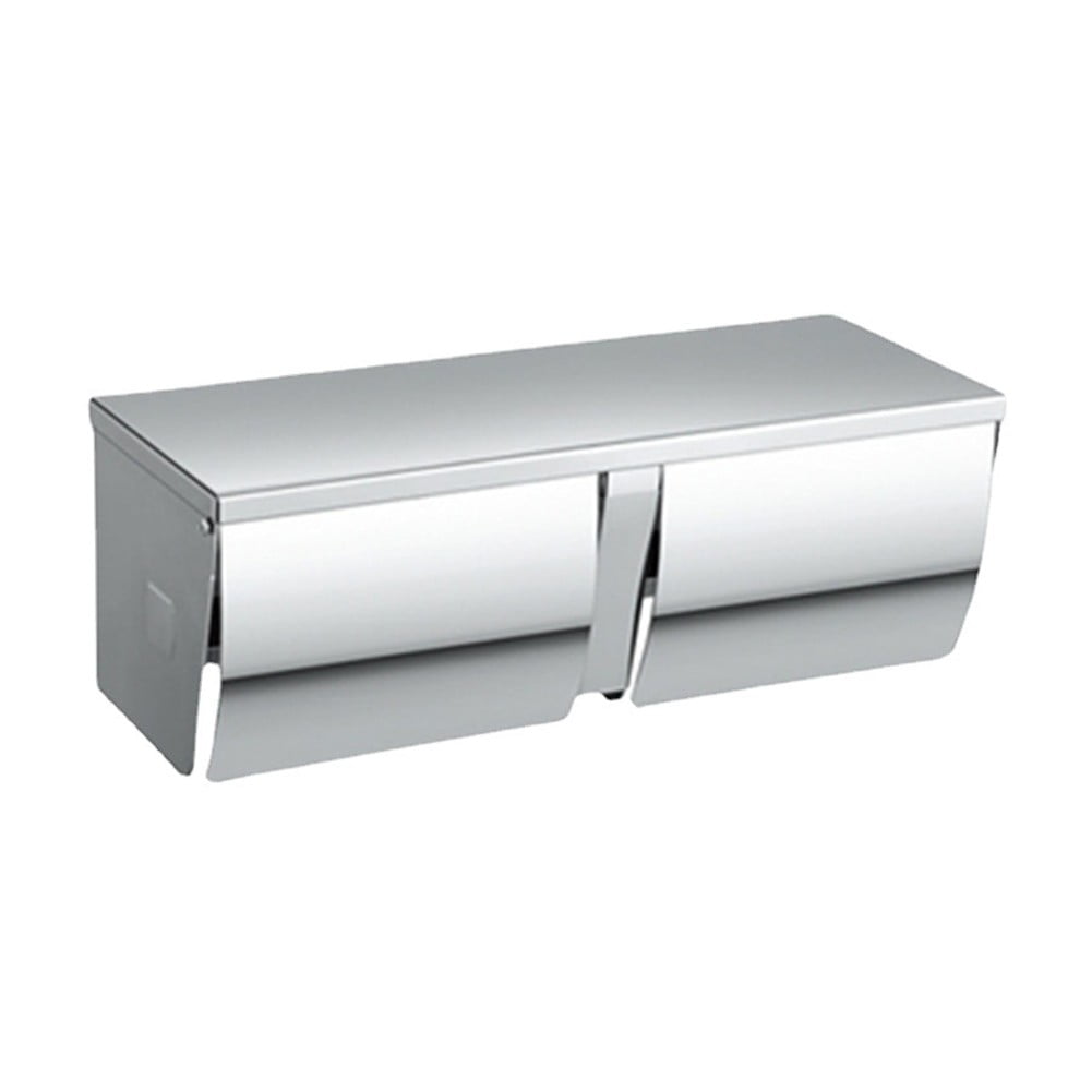Double Roll Toilet Paper Holder Stainless Steel Wall Mounted Bathroom ...