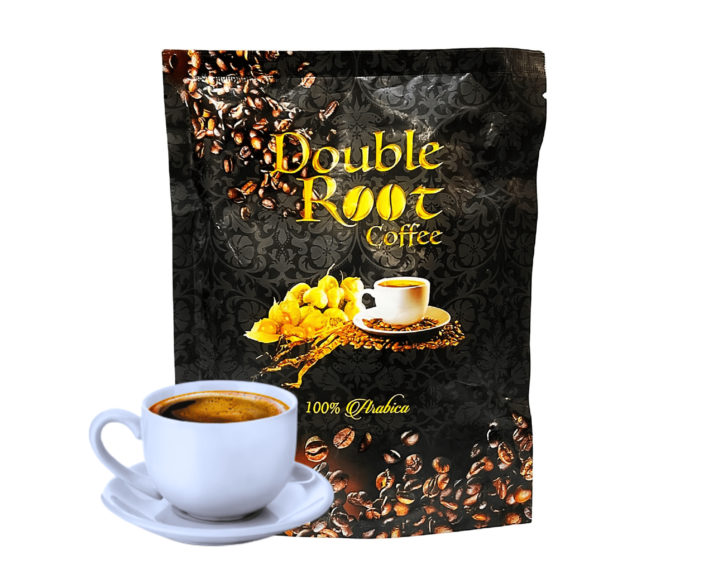Double Root Coffee (1 Pack of 6 Sachets) 60g, Blend of Arabica Coffee ...
