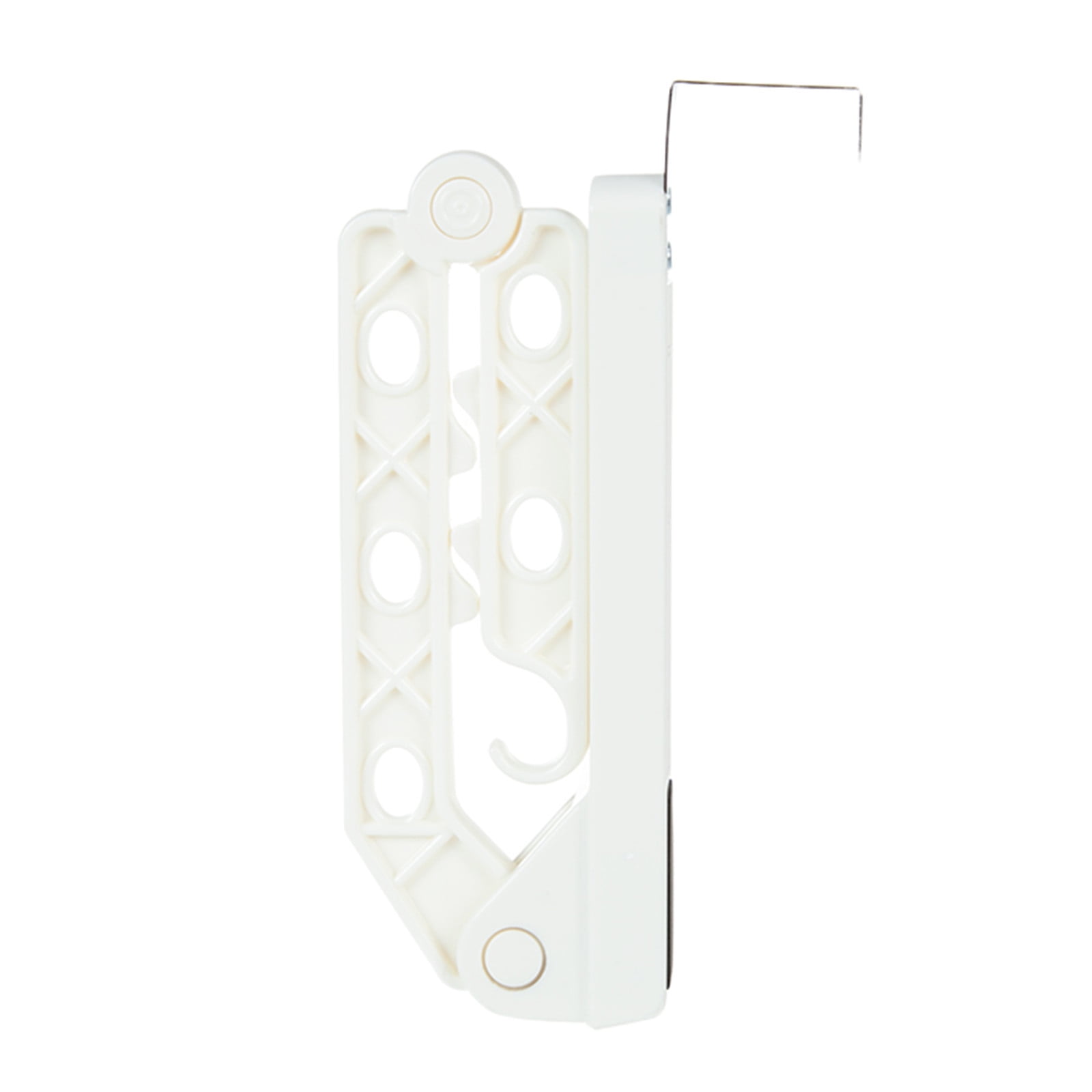 Double Rotating Folding Clothes Drying Rack White,Door Valet Folding ...