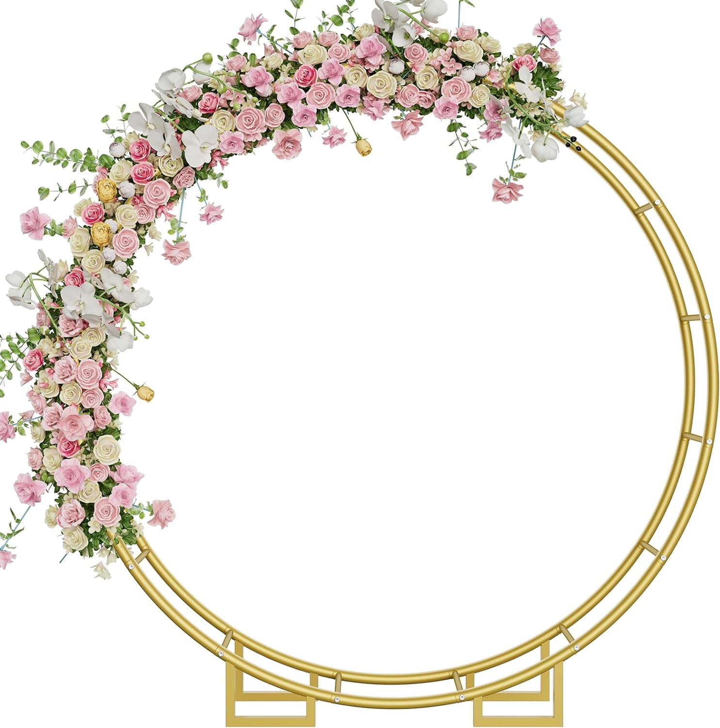Double Round Arch Backdrop Stand | 6.5FT Balloon Arch Stand Metal Stand ...