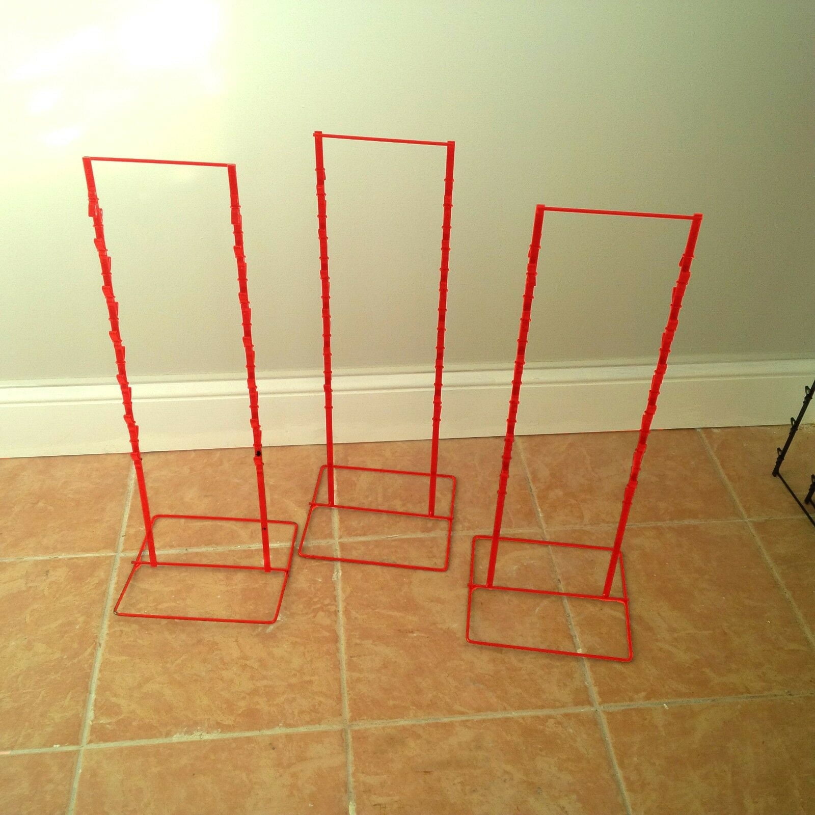 Double Round Strip Potato Chip Counter Display Racks in Red - Box of 3 ...