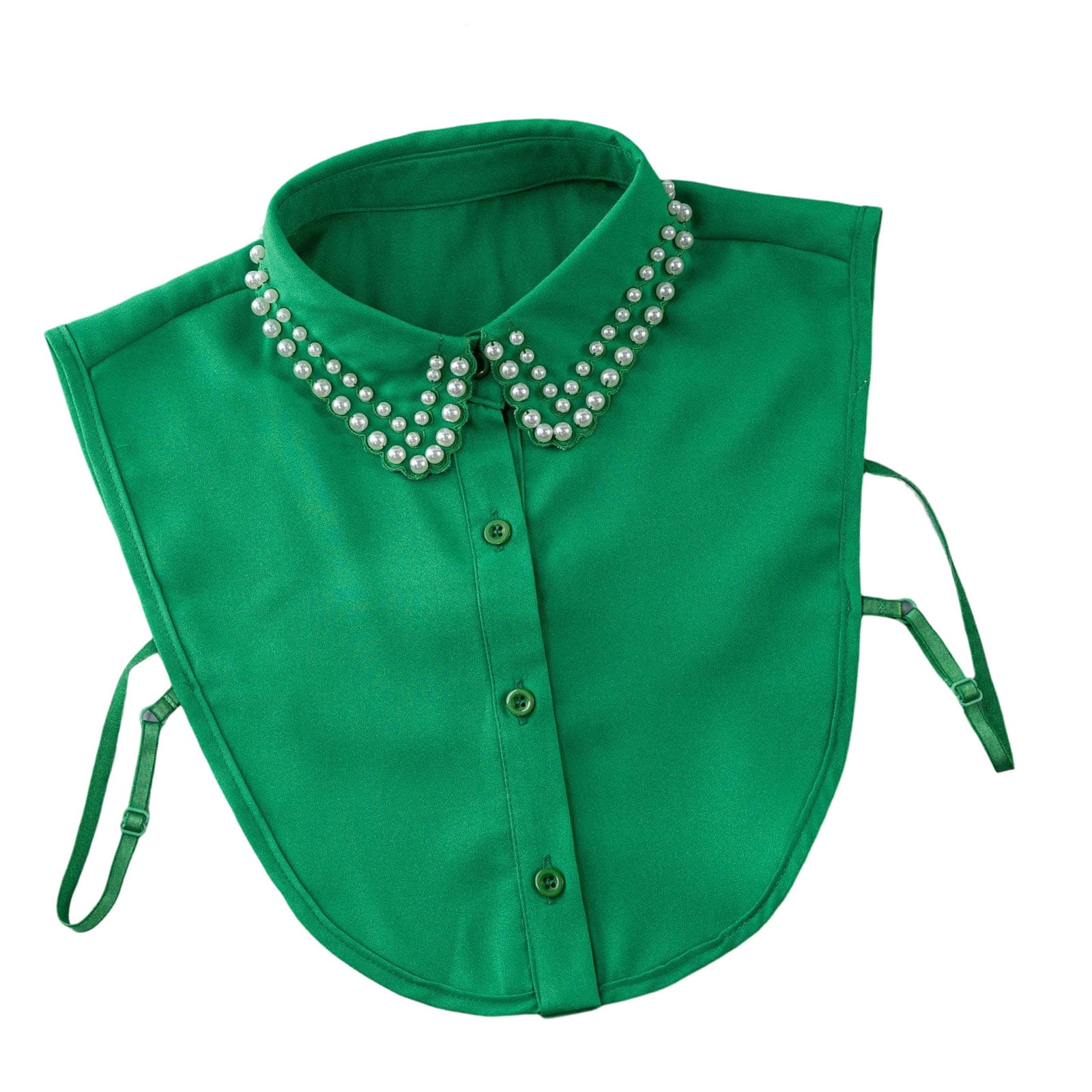 Double Row Beaded Pearls Detachable Collar Elegant Addition To Outfits ...