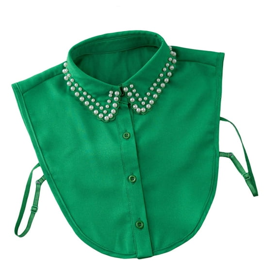 Double Row Beaded Pearls Detachable Collar Elegant Addition To Outfits ...