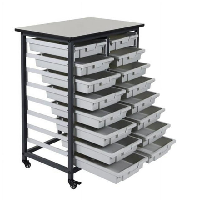 Double Row Mobile Small Bin Storage Unit - Walmart.com