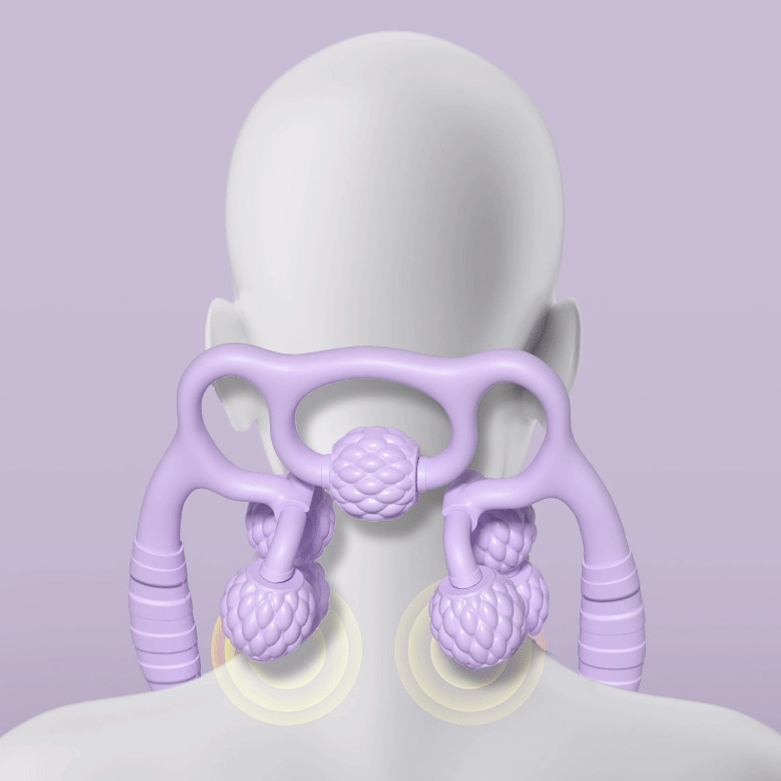 Double Rows Ring Clamp Leg Massager Adjustable Kneading Muscle Roller ...