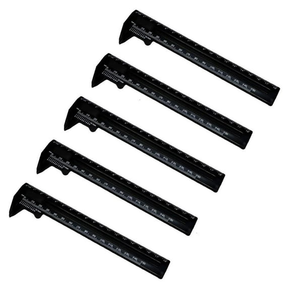 Double Scale Micrometer Plastic Vernier Caliper Measuring Instrument ...