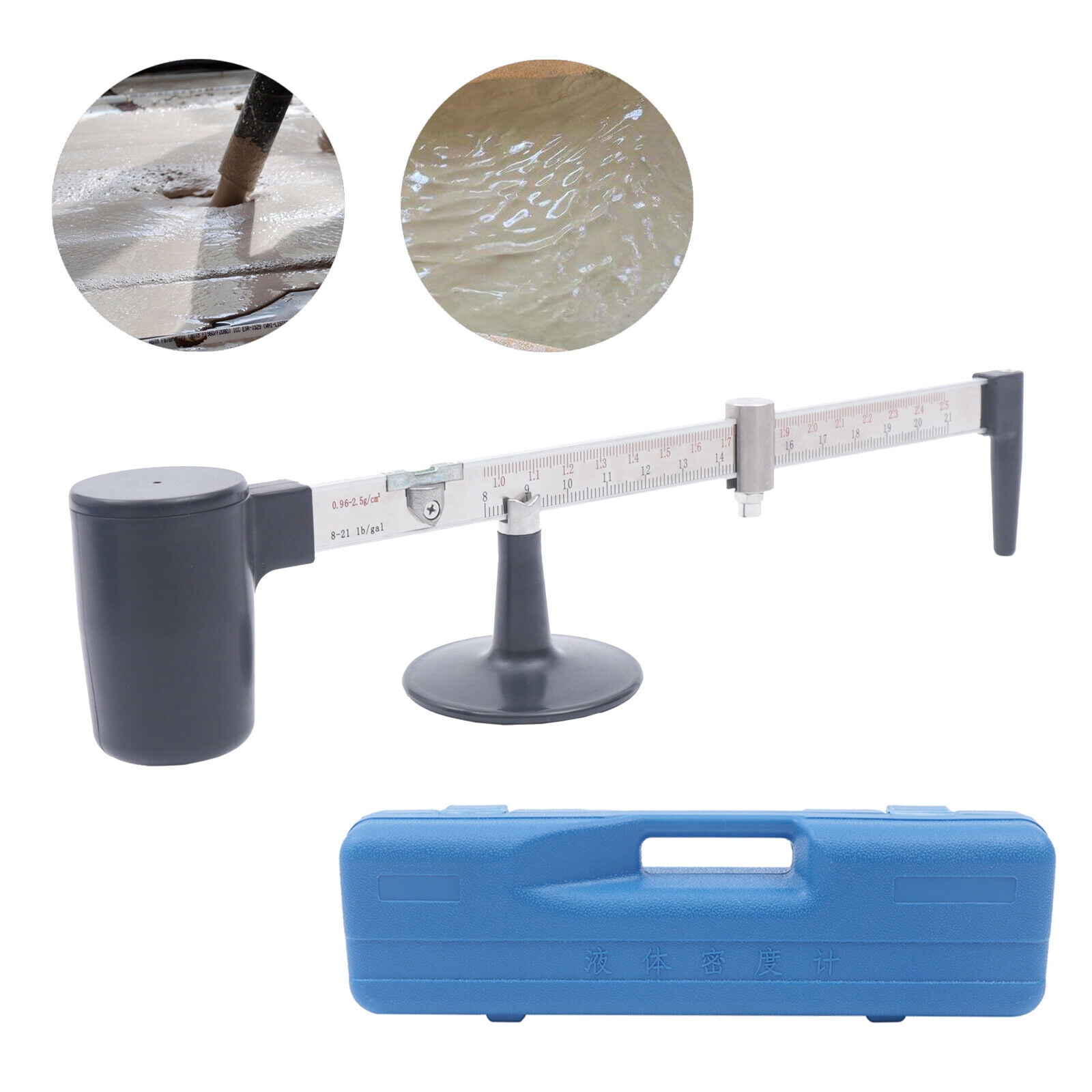 Double Scales Mud Hydrometer Mud Test Tool Mud Gravity Balance ...