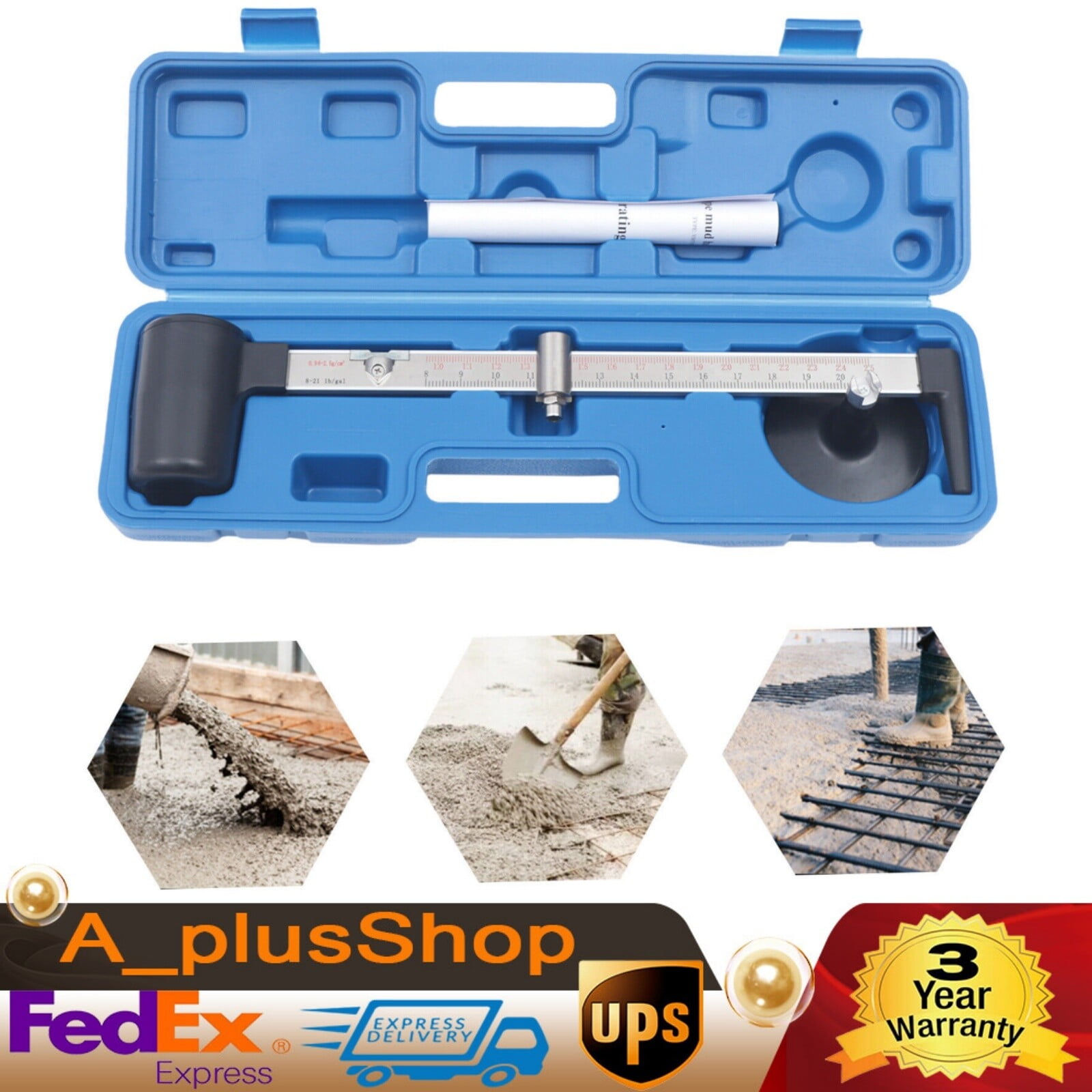 Double Scales Mud Hydrometer Mud Test Tool Mud Gravity Balance ...