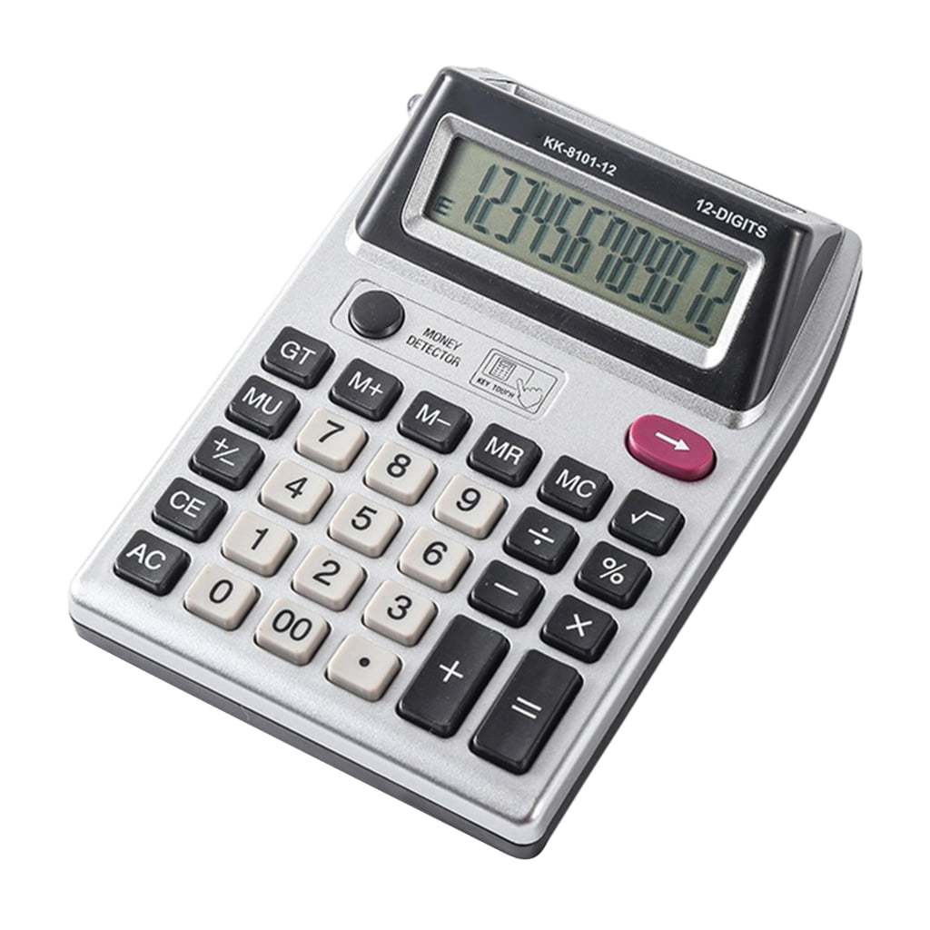 Double Screen 12 Digits Desktop Calculator With Two Side Display For ...