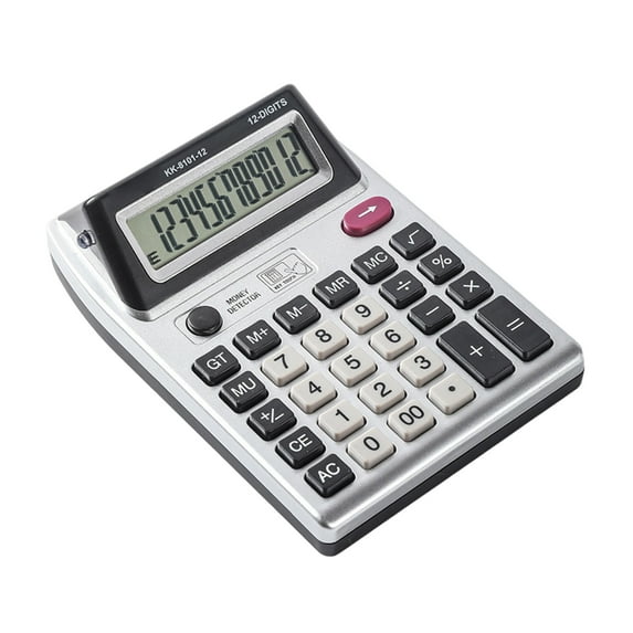 Double Screen 12 Digits Desktop Calculator With Two Side Display For ...