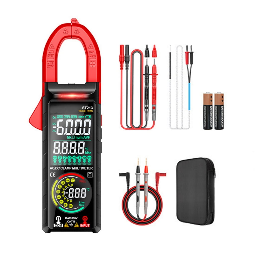 Double Screen Clamp Meter High Accuracy 6000CountDC/AC Multimeter With ...