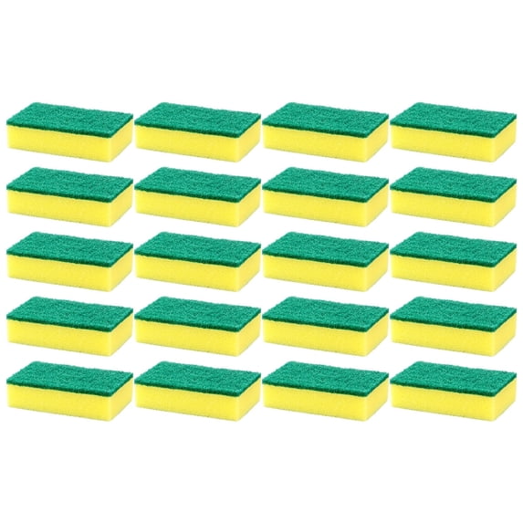 Double Scrub Sponges for Kitchen Bathroom Garage Dishwashing and ...