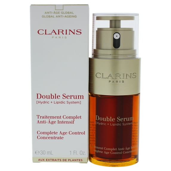 Clarins Double Serum, Complete Age Control Concentrate, Hydric and ...