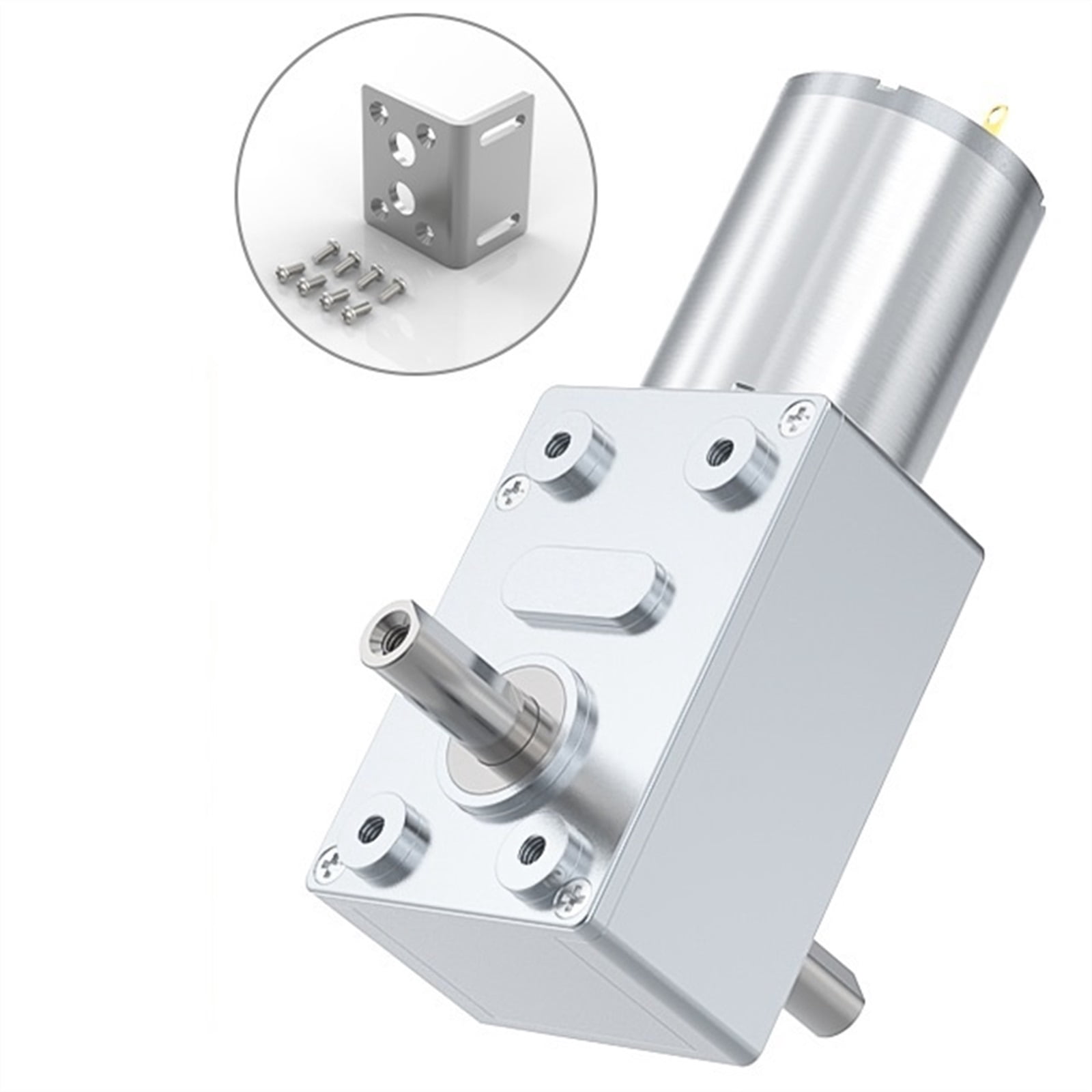 Double Shafts Turbo Worm Gear Motor High Torque JGY-370 6V 12V 24V DC ...