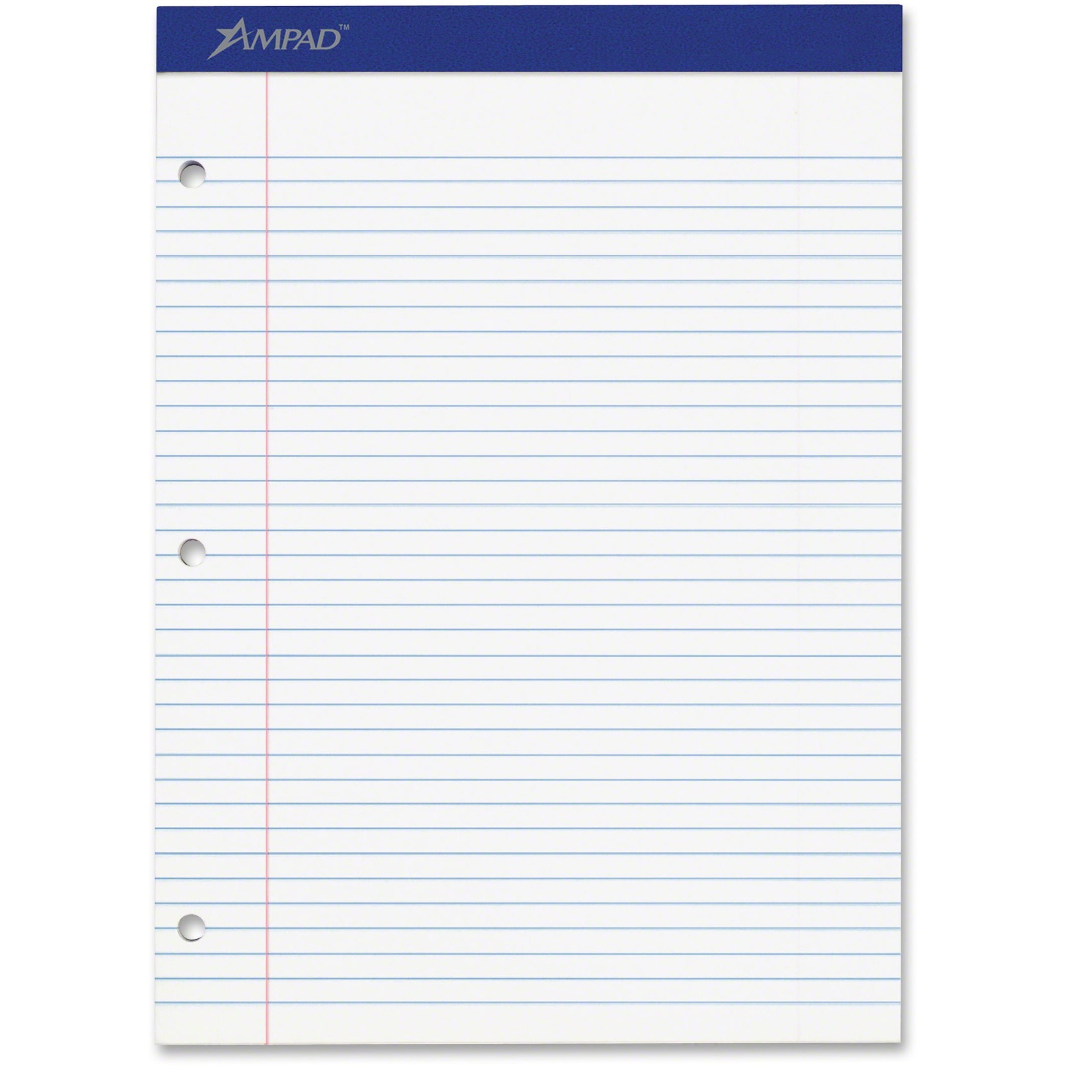 Walmart College Notepad, Double Sheet, Medium Rule, 8.5x11.75, White ...