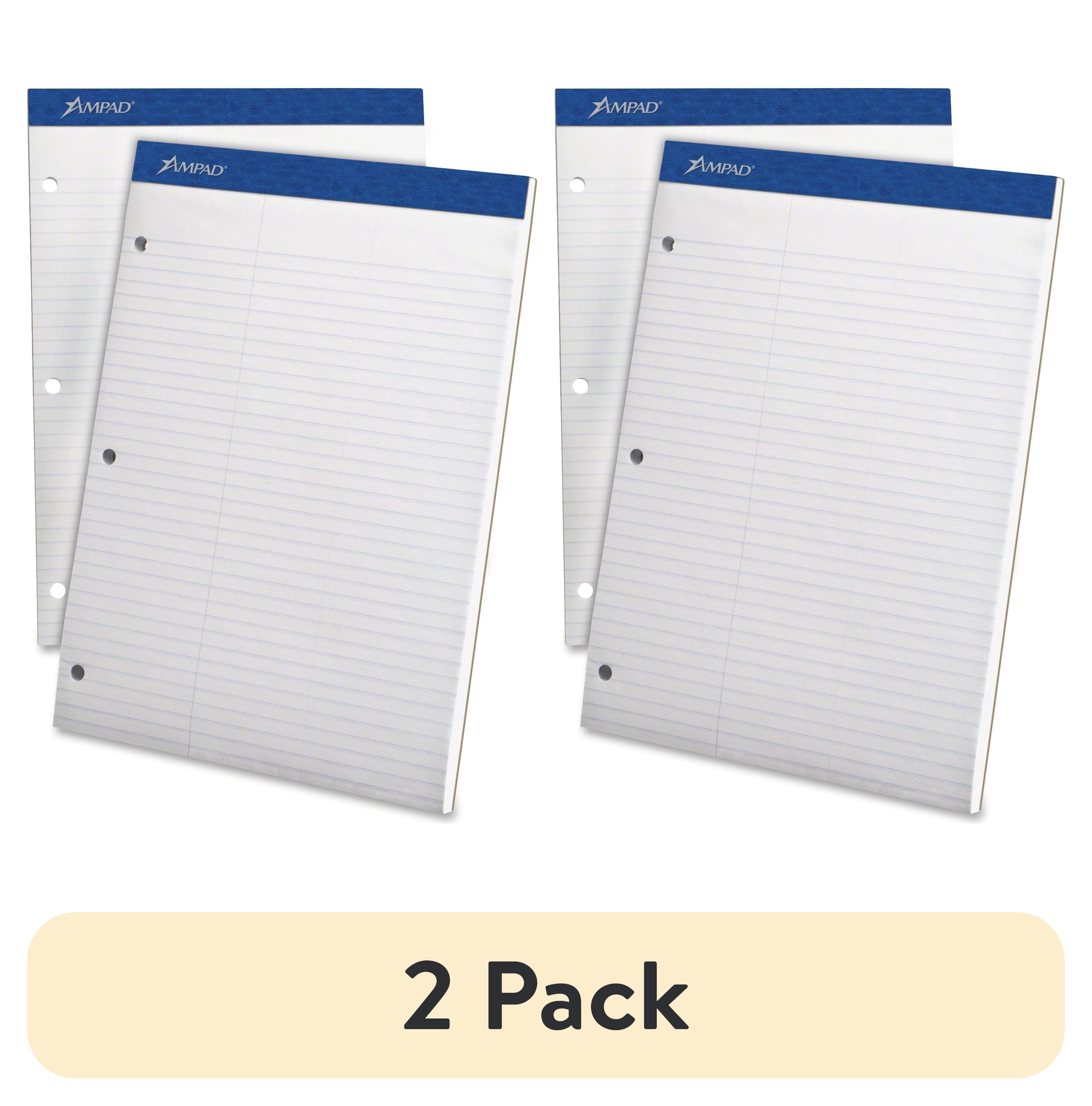 (2 pack) Double Sheet Pads, Pitman Rule, 8.5 x 11.75, White, 100 Sheets ...