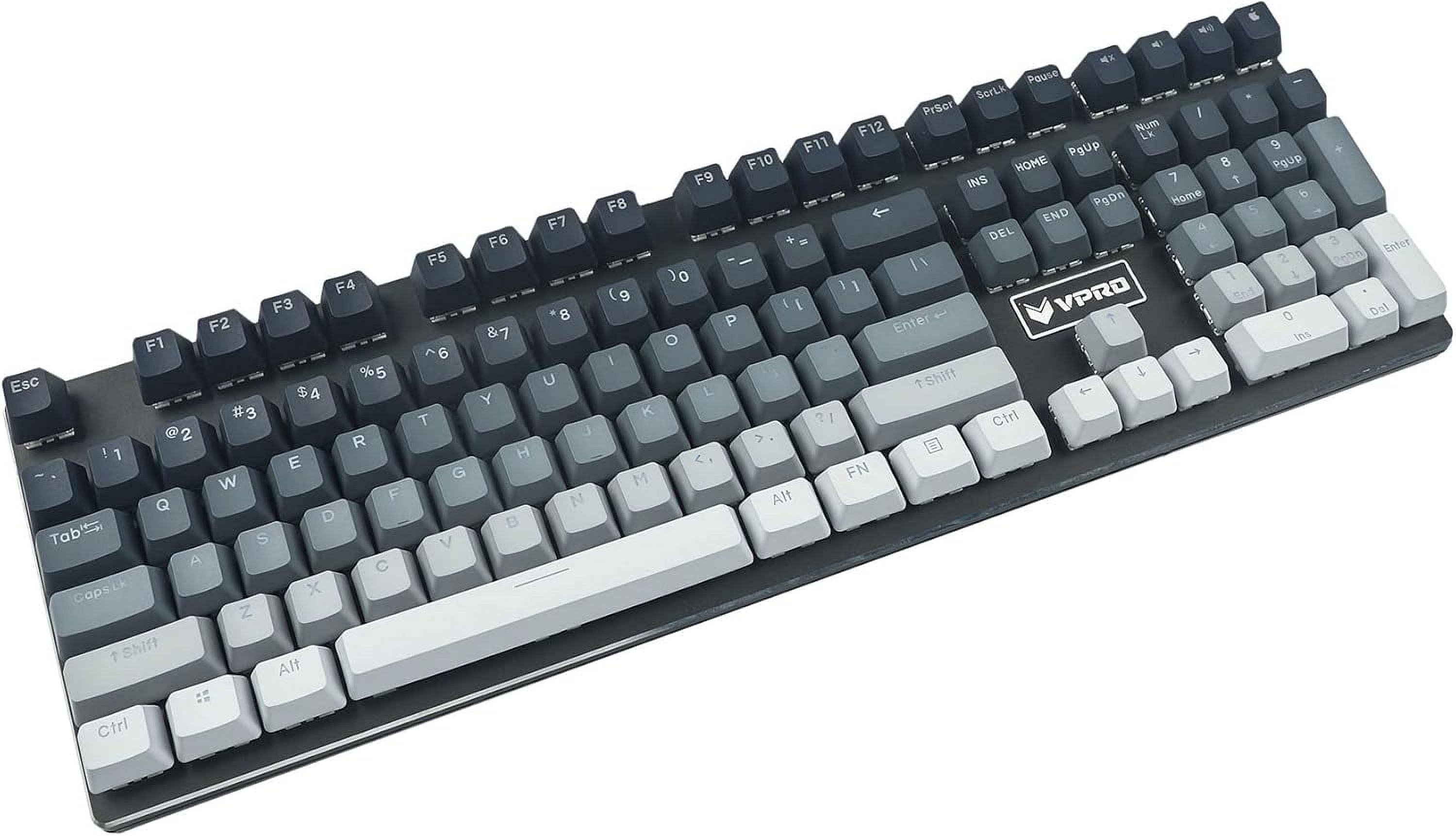 Double Shot 108 Dyed PBT Shine Through OEM Profile Keycap Rainbow ...