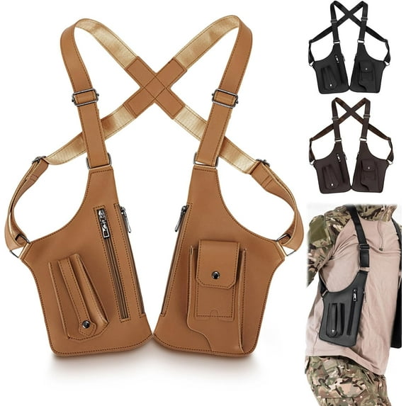 Double Shoulder Adjustable Underarm Shoulder Bag, 2026 New Men Anti ...