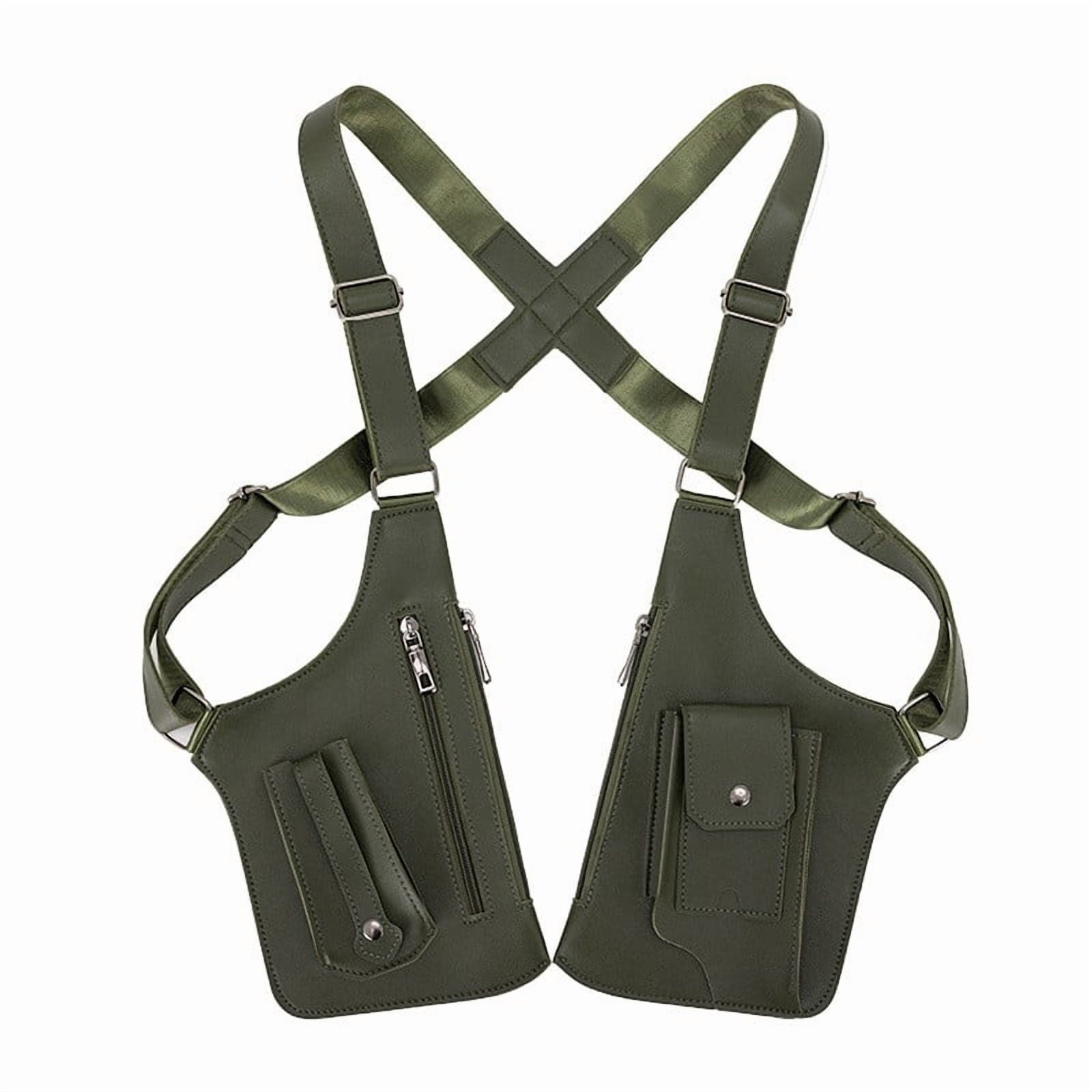 Double Shoulder Armpit Bag for Men and Women, Anti-Theft Underarm ...