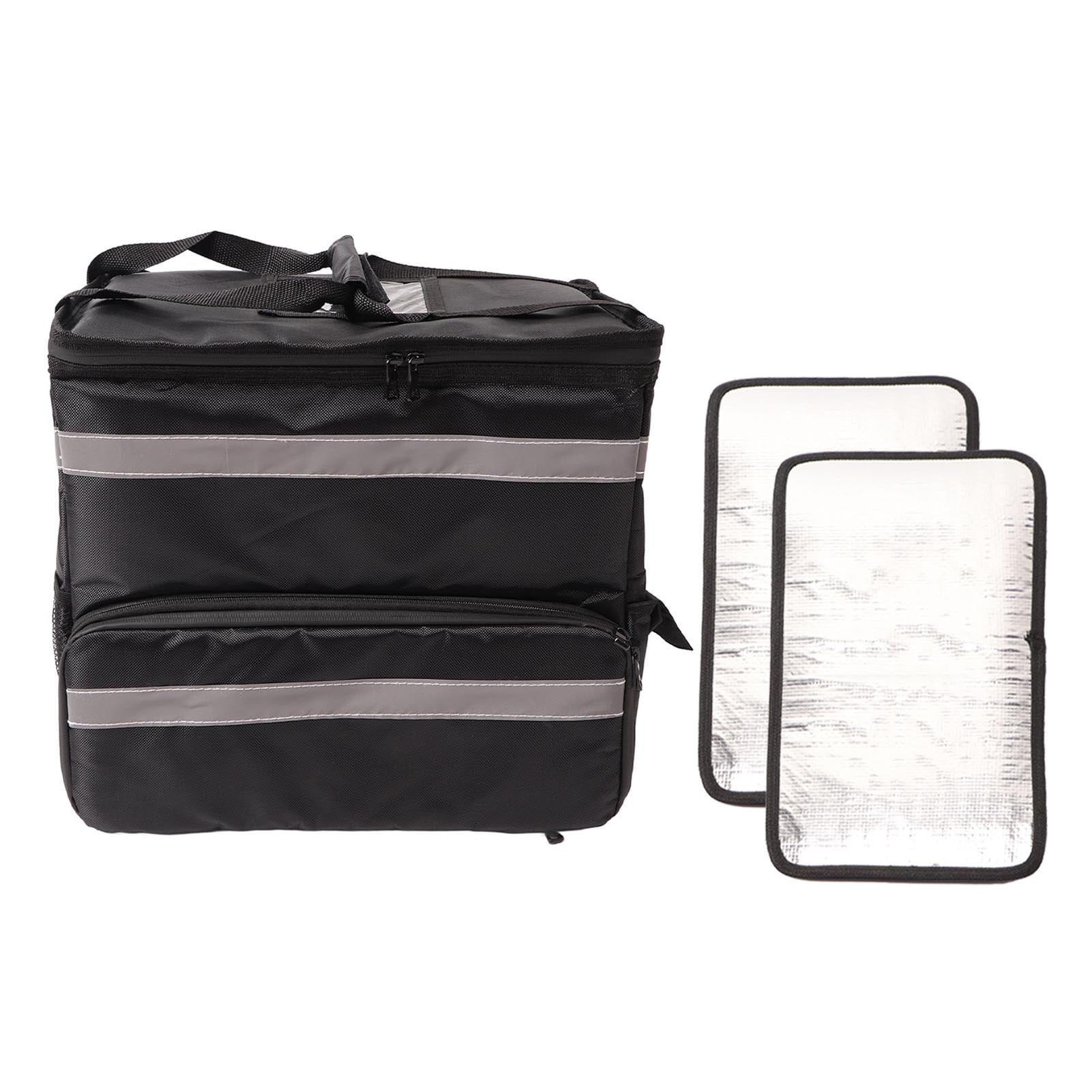 Double Shoulder Delivery Bag, 50L Insulated Pizza Delivery Backpack ...