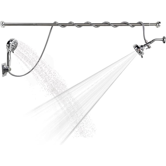 Double Shower Head, Dual Shower Head for Couples, High Pressure and ...