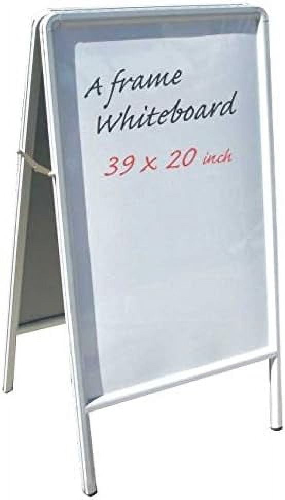 Double Side A Frame Sidewalk White Markerboard Sign - Walmart.com