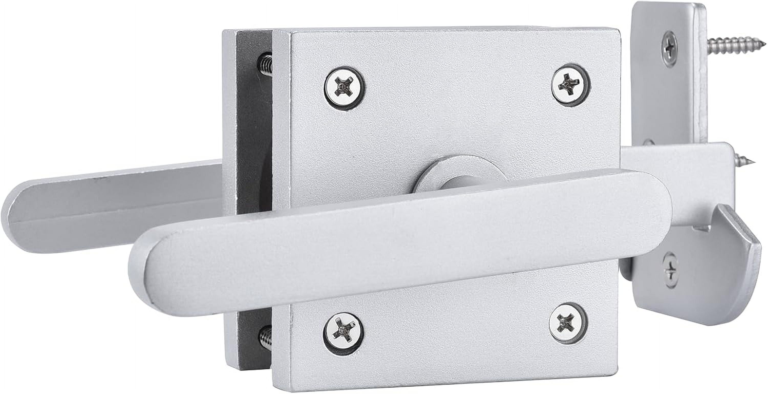 The Double Side Gate Latch, Aluminum Self-Locking Gate Latch for Swing ...