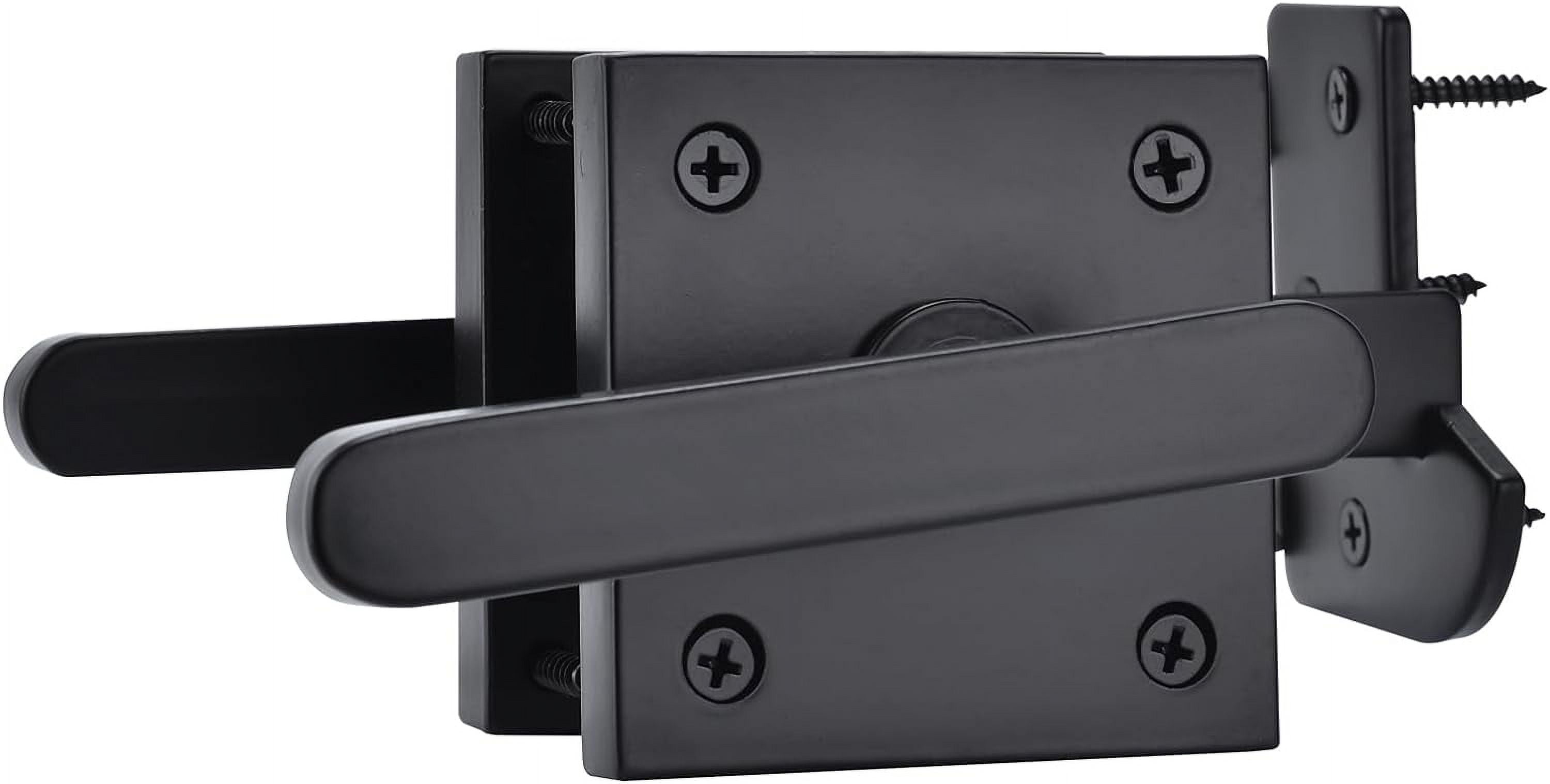 Double Side Gate Latch, Aluminum Self-Locking Gate Latch for Swing Door ...