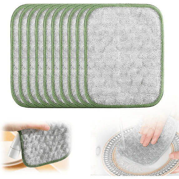 Double Side Non Scratch Wire Dishcloths,Multipurpose Wire Dishwashing ...