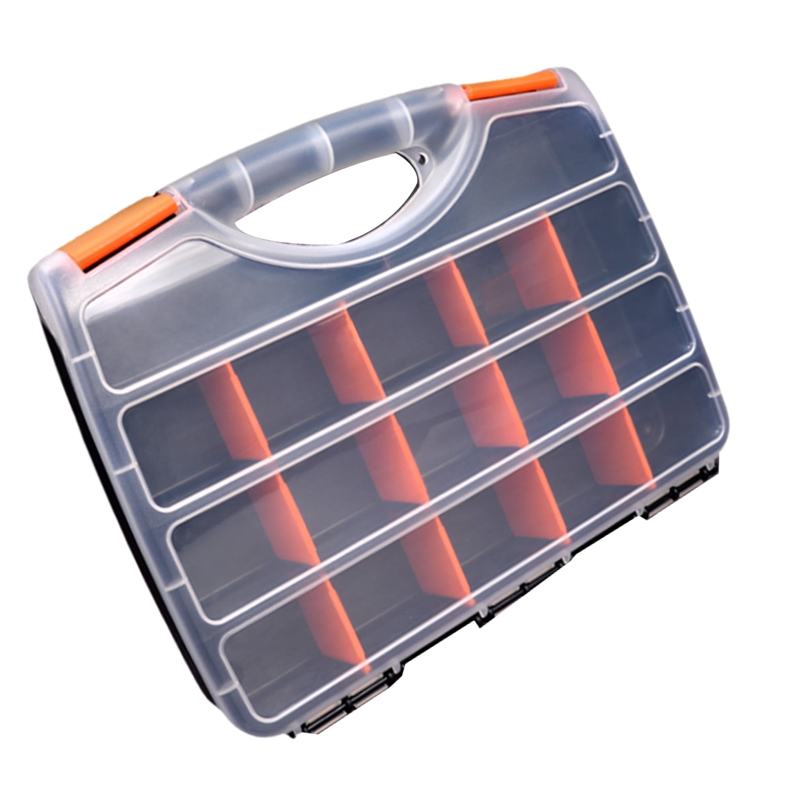 Double Side Screw Organizers Box with Lids Compartments Tool Bin ...