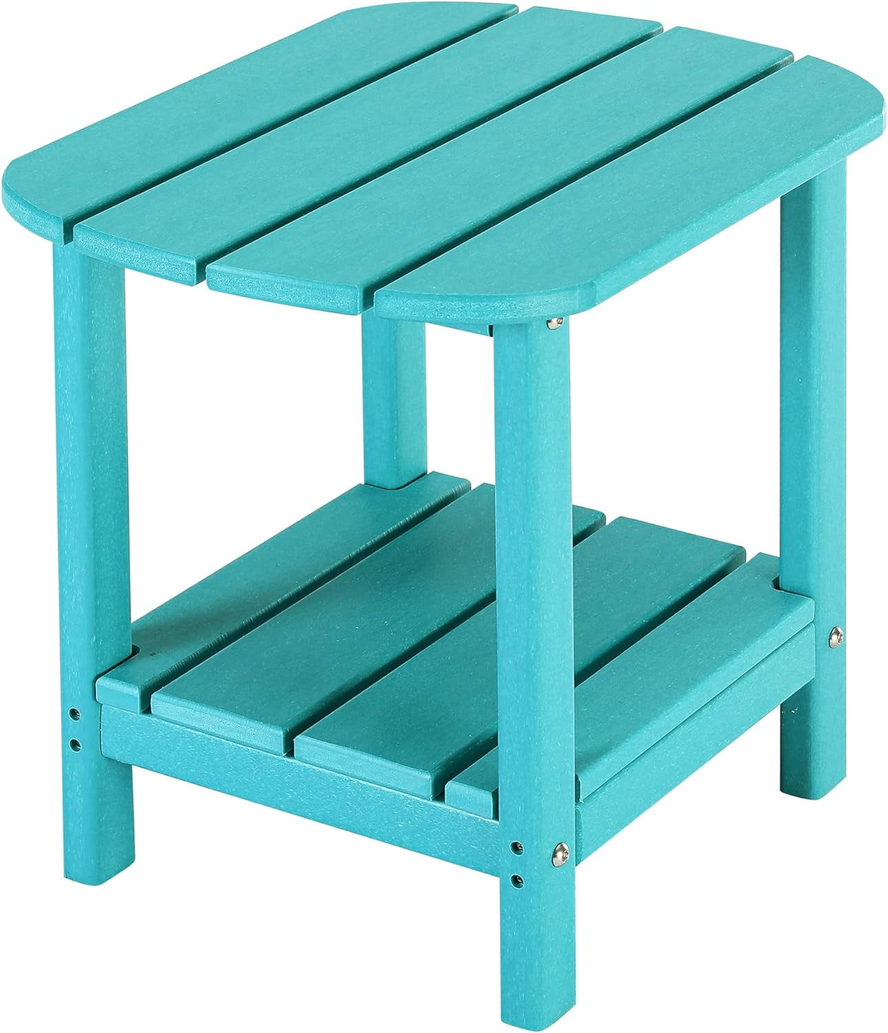 Double Side Table, Outdoor Side Tables, End Tables for Patio, Backyard,Pool, Indoor Companion ...