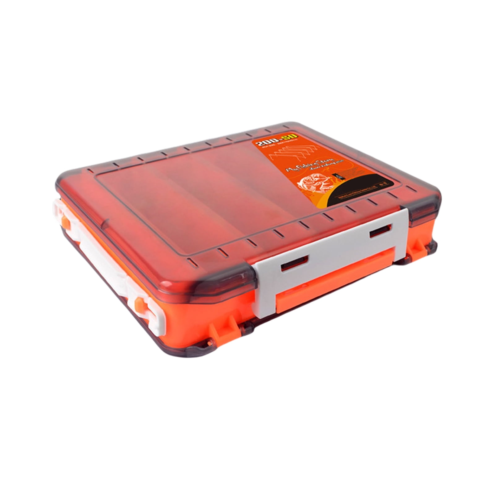 Double Side Tackle Carrying Case, Large Clear Fishing Lures Storage Box ...