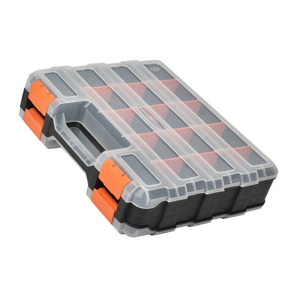 Double Side Tool Part Container Bin Parts Storage Box Plastic Screw ...
